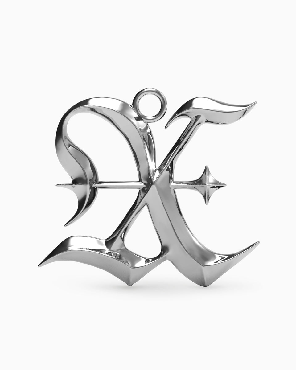 Blackletter Charms X | Ask & Embla - 925 sterling silver letter charms
