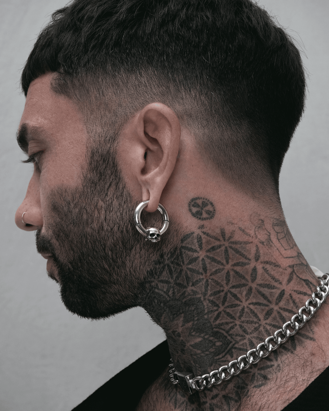 CRANIUM HOOP HANGERS | Stretched Ear Jewelry | Ear Hangers