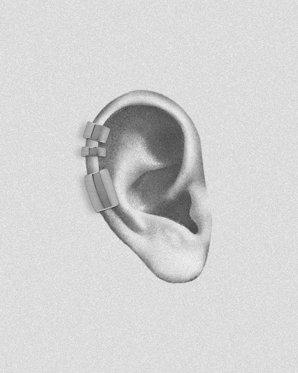 Siege ear cuffs set - Stretched Ear Jewelry - Ear Hangers