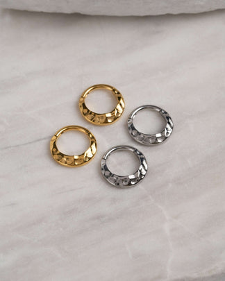 Hale Hammered Ring Clicker | Body Jewelry | Septum Ring – Ask and Embla