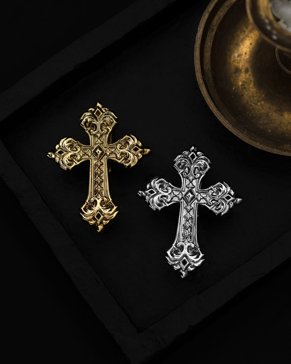 Judith Cross Hangers | Stretched Ear Jewelry | Ear Hangers