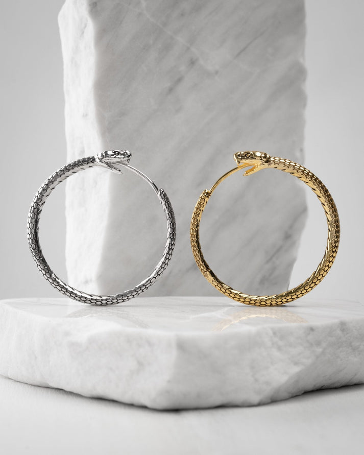 Ouroboros Hoop Earrings | Earrings | Dangle Earrings